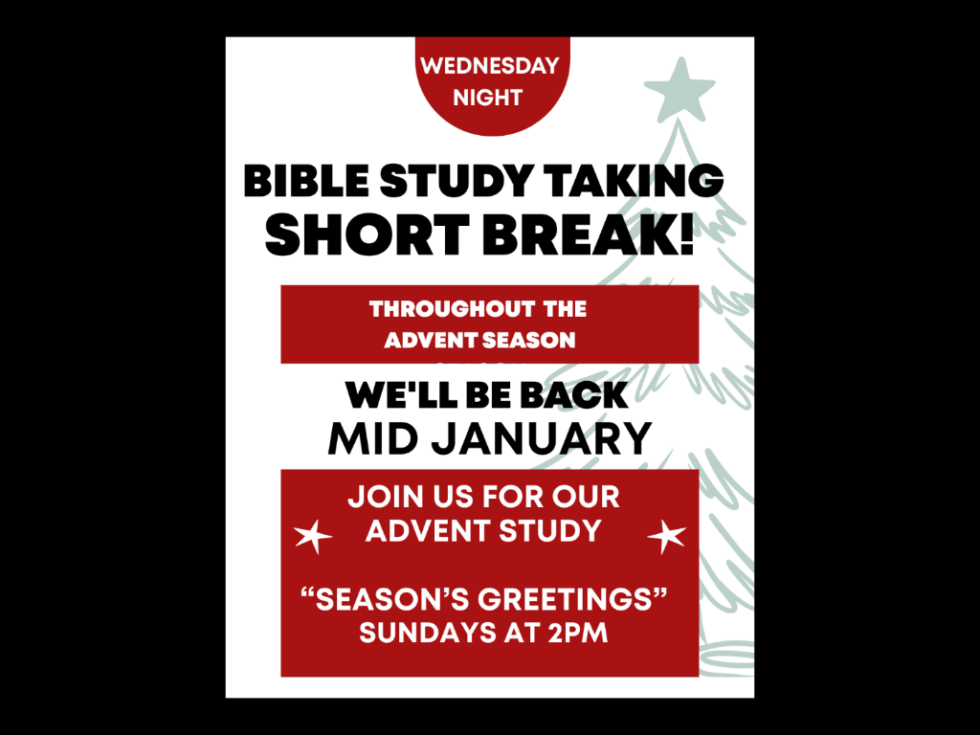 Exciting Advent Study Series Starts November 30th at 2PM - Mountain ...